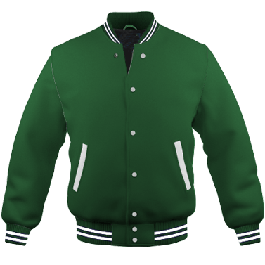 Custom Green Varsity Or Letterman Jackets for Sale