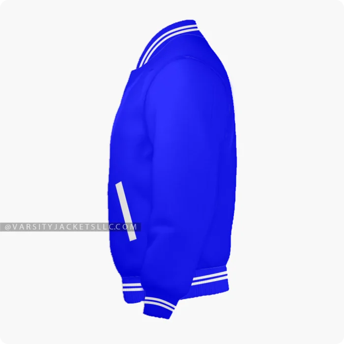Custom Made Blue Varsity Letterman Jacket - Varsity Jackets LLC